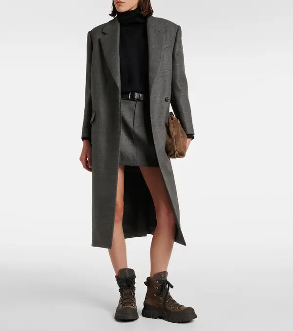Brunello Cucinelli Wool, Cashmere, And Silk Turtleneck Sweater - Black