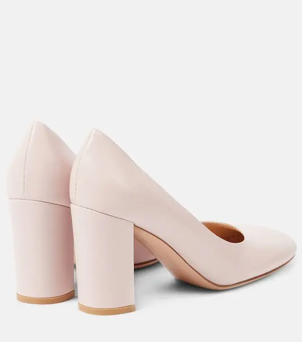 GIANVITO ROSSI 85 Leather Pumps - Pink