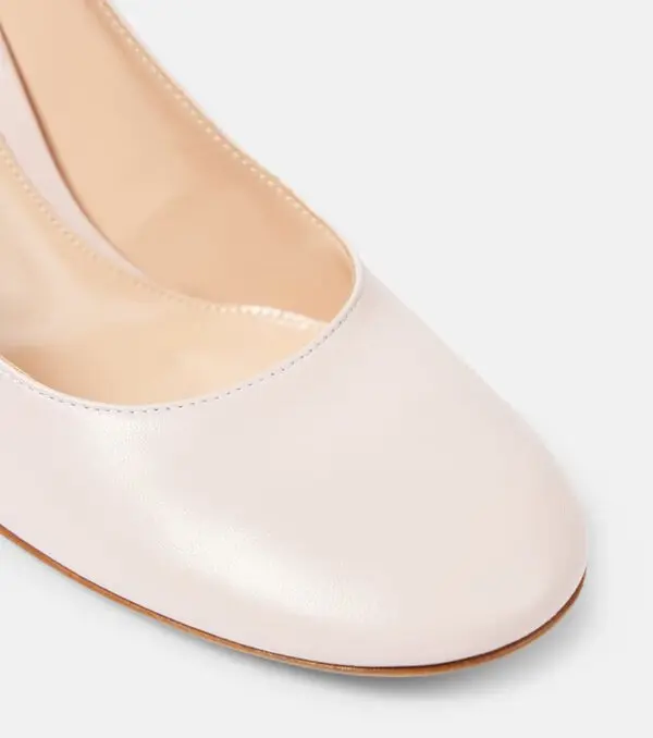 GIANVITO ROSSI 85 Leather Pumps - Pink