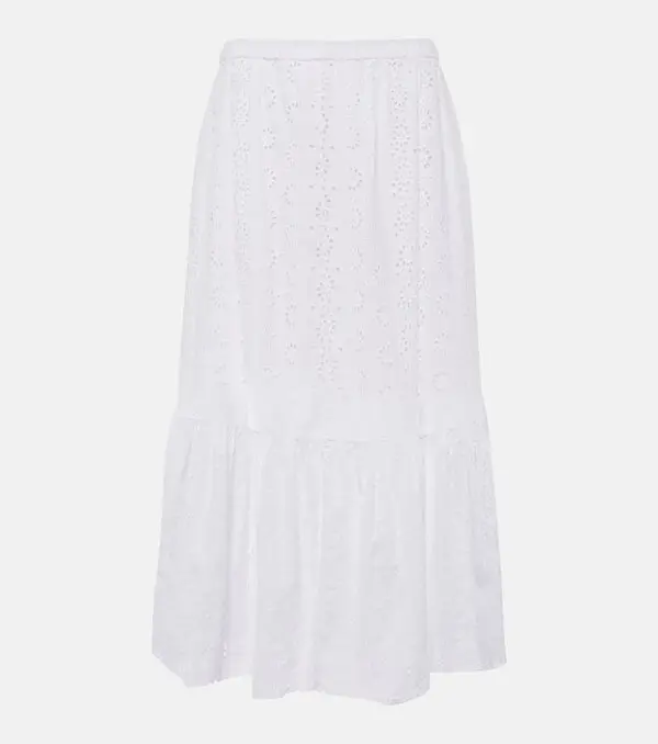 Velvet By Graham & Spencer Amelia Cotton Midi Skirt