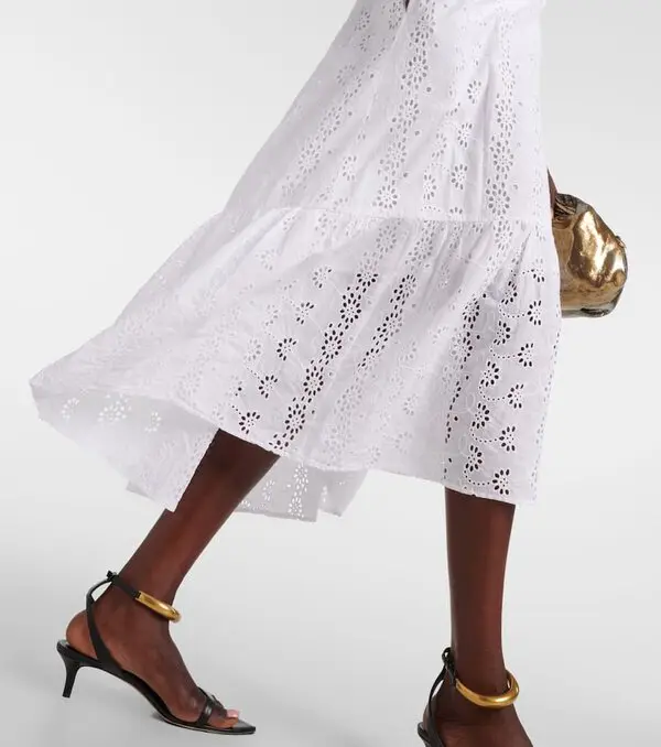 Velvet By Graham & Spencer Amelia Cotton Midi Skirt