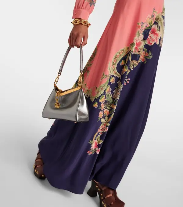 Etro Printed Silk Crêpe De Chine Maxi Skirt