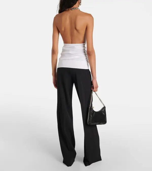 Stella McCartney Embellished Halterneck Wool Top