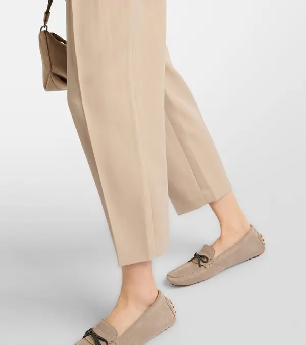Brunello Cucinelli Wool-blend Straight Pants