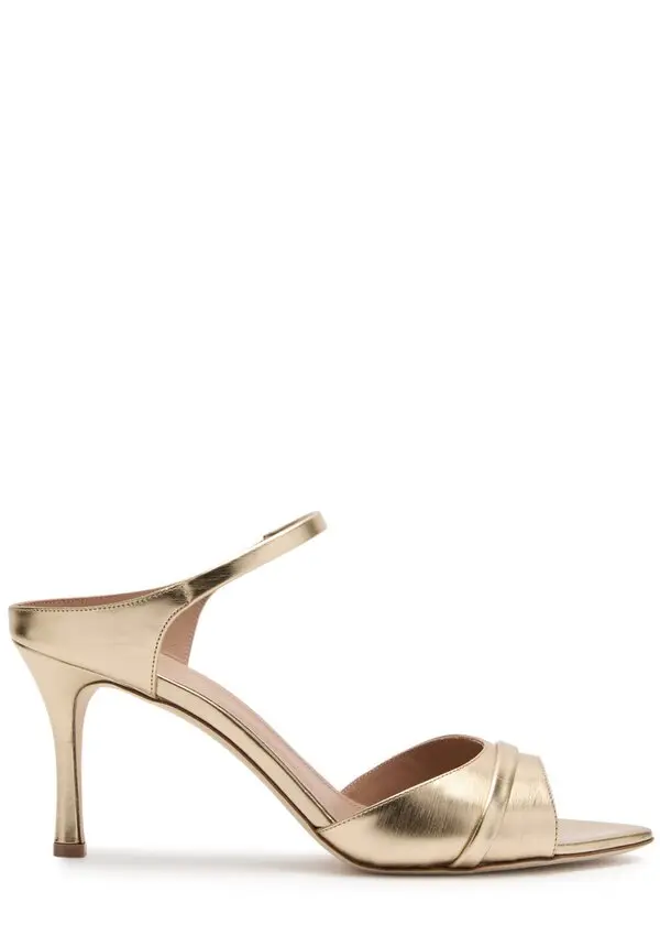 MALONE SOULIERS Una 80 Metallic Leather Sandals