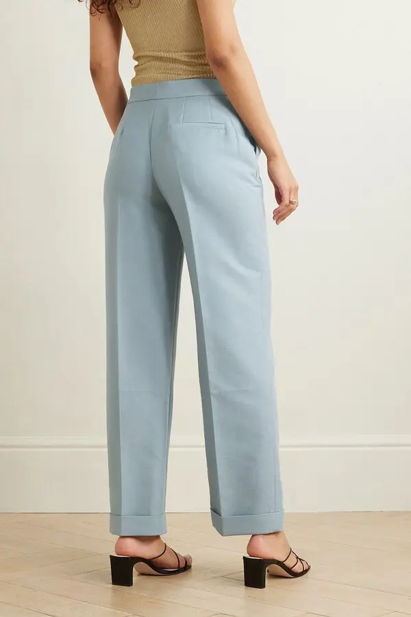 INTERIOR Nico Pleated Wide-leg Pants