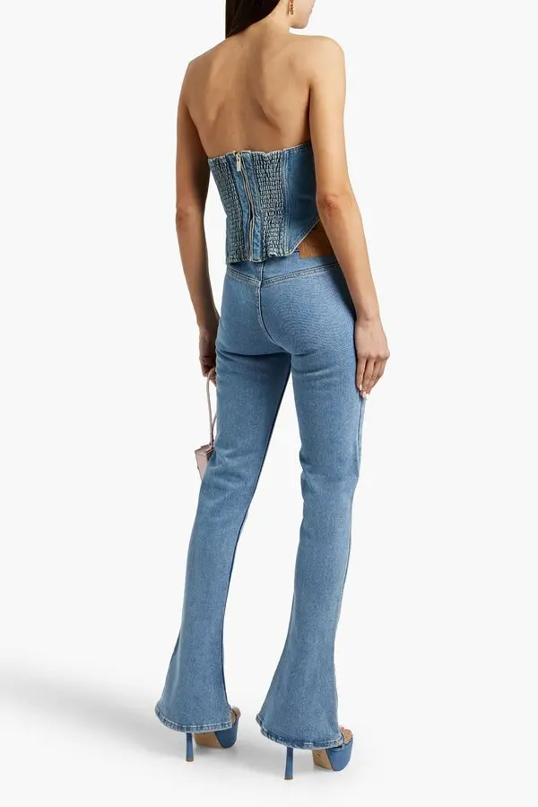 Magda Butrym Mid-rise Flared Jeans - Mid Denim