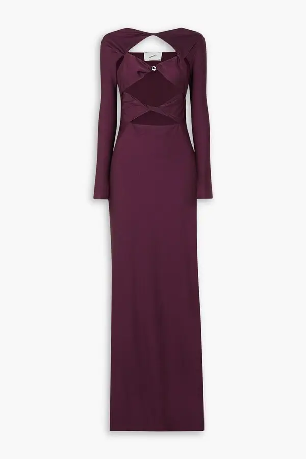coperni burgundy dress Flower Gown – Coperni main image 1