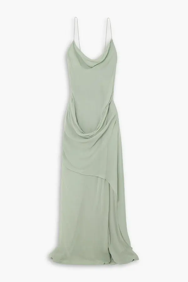 Women's Sage Green Silk Dresses