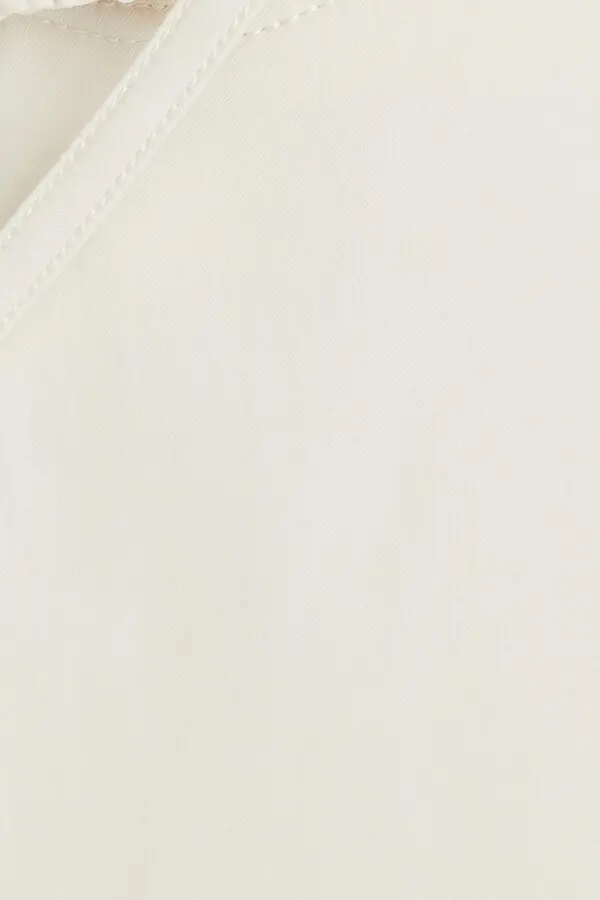 Jacquemus Cutout Stretchtwill Midi Dress - Ecru