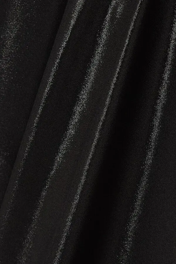 NENSI DOJAKA Cutout Metallic Midi Dress