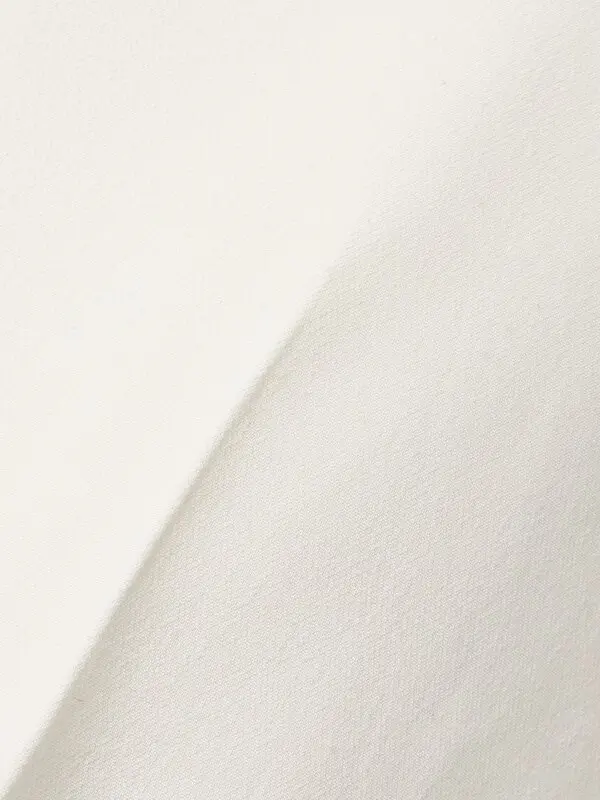 Khaite Caiton Grain De Poudre Wide-leg Trousers - White