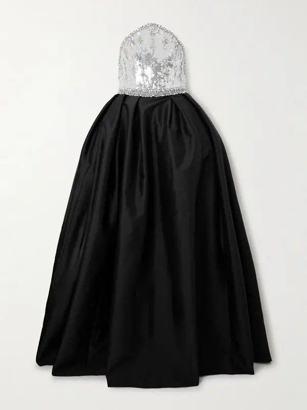 Sabina Bilenko Crystal-embellished Sequined Gown