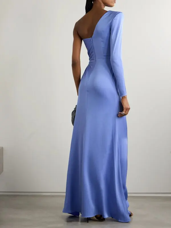 Alex Perry One-shoulder Gathered Gown