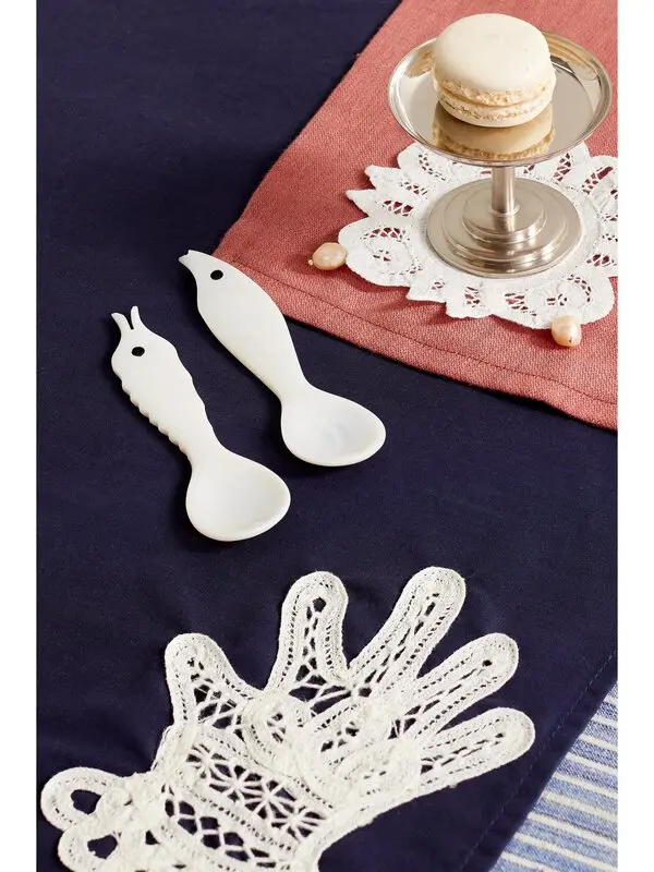 GOHAR WORLD Sea Creatures Set Of Four Mother-of-pearl Spoons