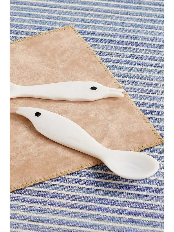 GOHAR WORLD Sea Creatures Set Of Four Mother-of-pearl Spoons