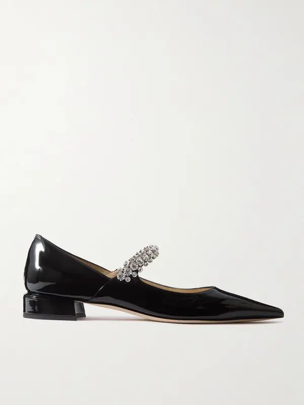 JIMMY CHOO Bing 25 Crystal-embellished Pumps