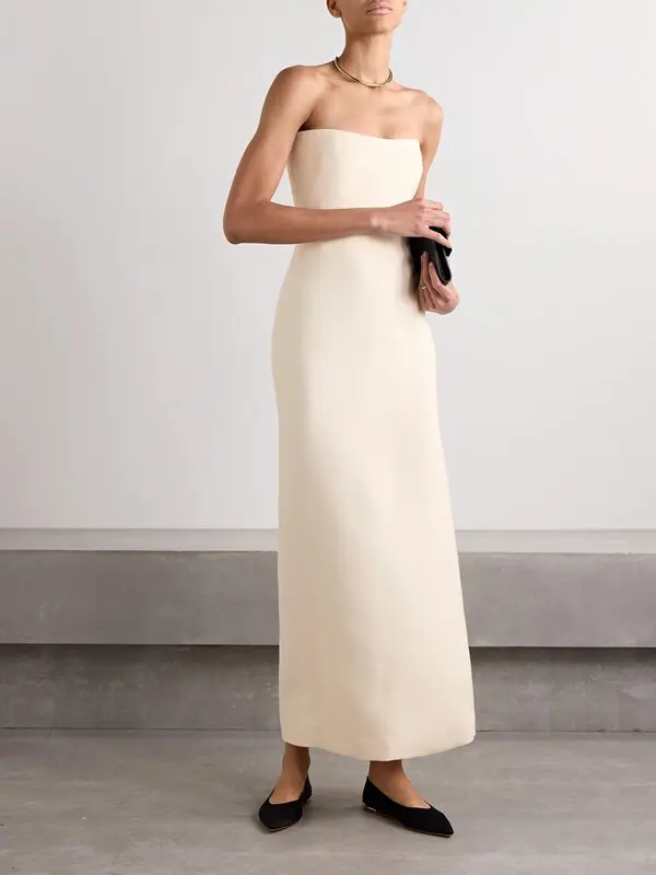 Gabriela Hearst Opus Strapless Maxi Dress