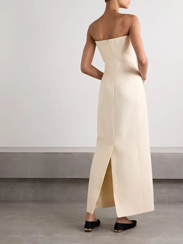 Gabriela Hearst Opus Strapless Maxi Dress