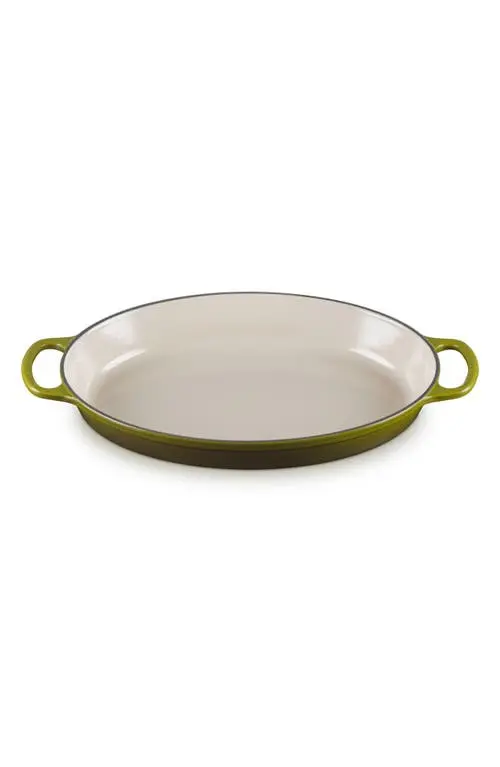LE CREUSET Signature 3 Quart Enameled Cast Iron Oval Baker - Olive