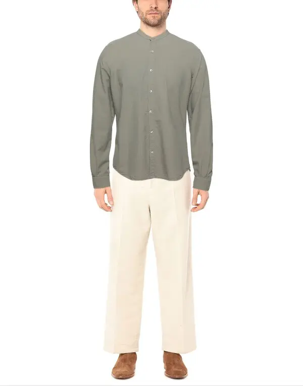 BROOKSFIELD Shirt Size Cotton - Sage Green