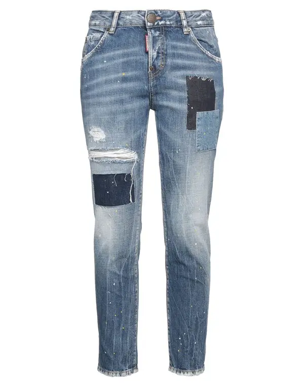 Dsquared2 Tapered Jeans With Patchwork