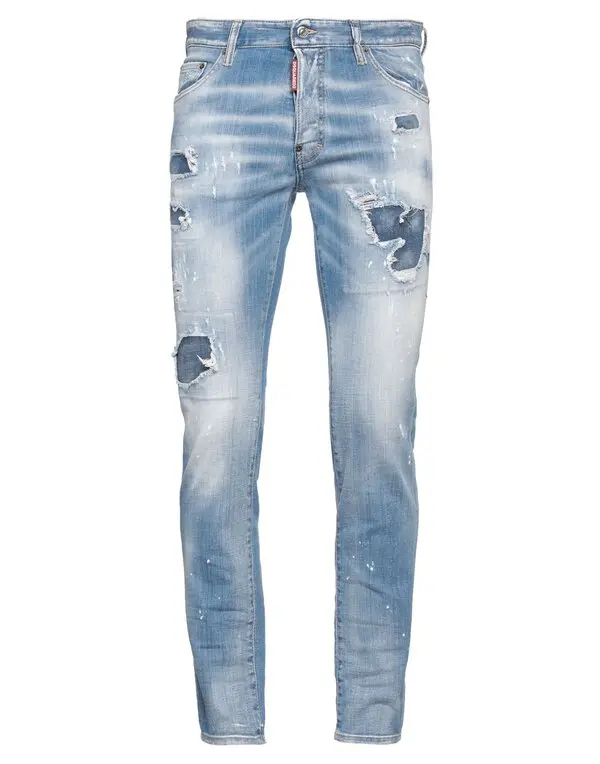 Dsquared2 Tapered Fit Jeans With Distressed Detail