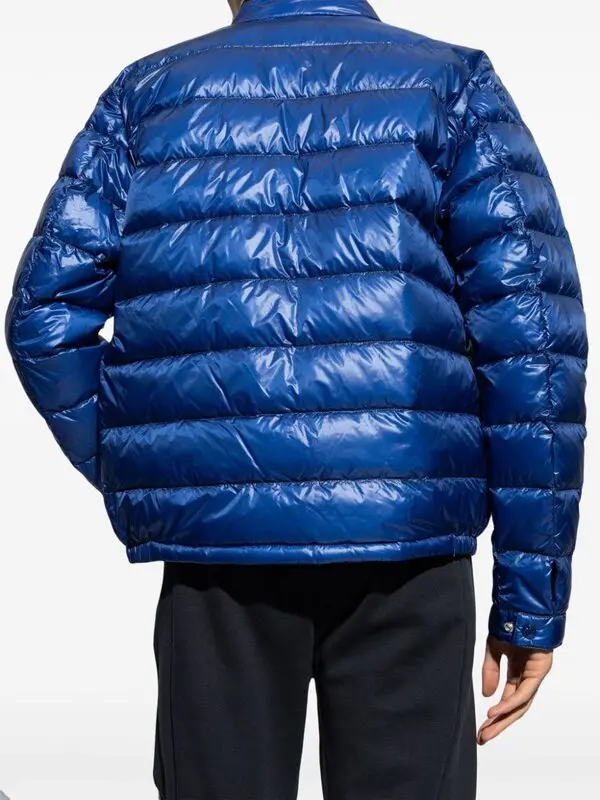 Moncler Metallic Finish Down Jacket - Blue