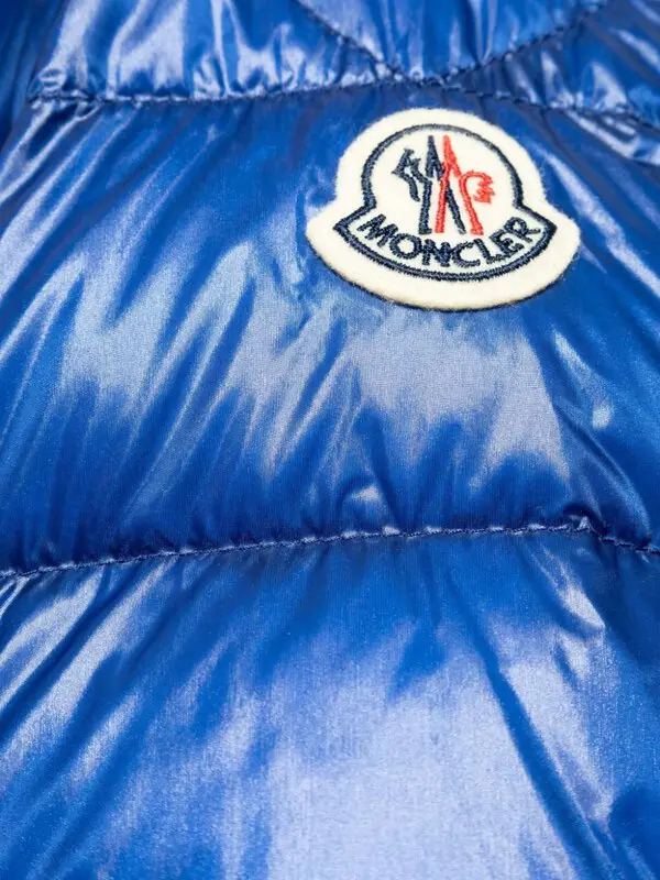 Moncler Metallic Finish Down Jacket - Blue