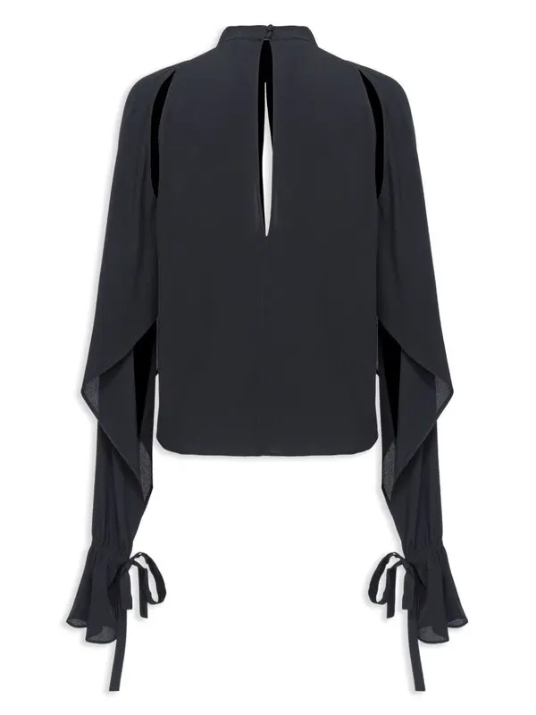 Pinko Cut-out Long-sleeve Blouse