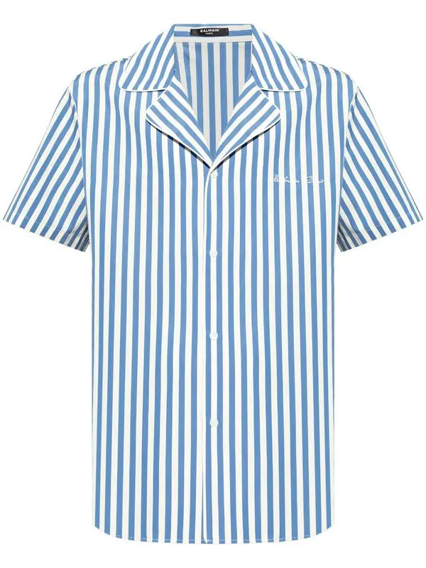 Balmain Striped Cotton Shirt