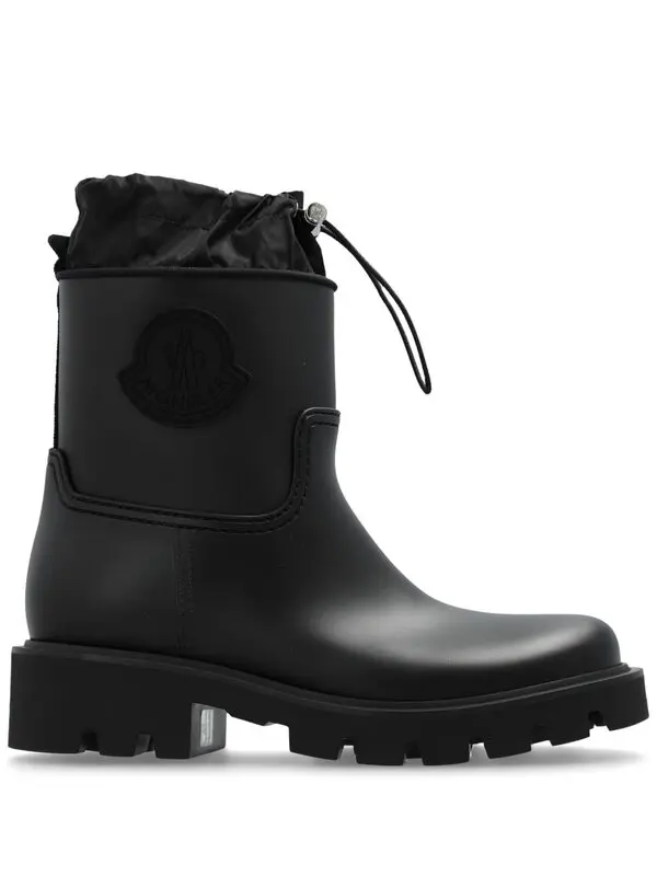 Moncler Lug Sole Ankle Boots - Black
