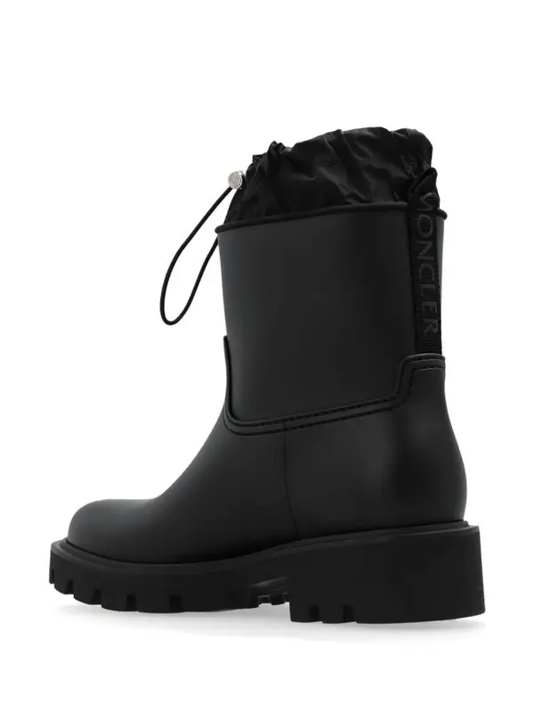 Moncler Lug Sole Ankle Boots - Black