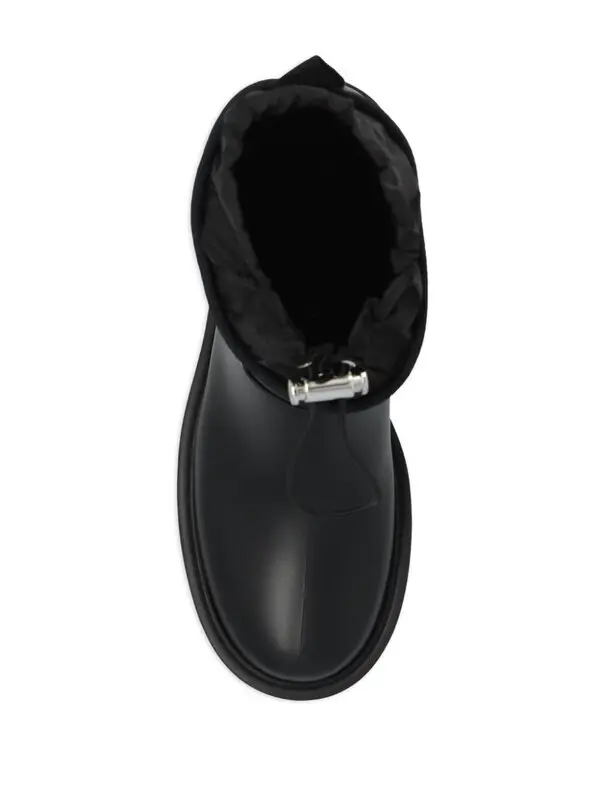 Moncler Lug Sole Ankle Boots - Black