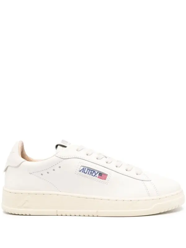 AUTRY Dallas Logo-patch Leather Sneakers - White