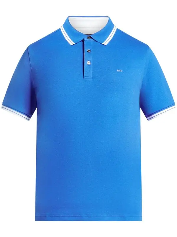 Michael Kors Greenwich Cotton Polo Shirt - Blue