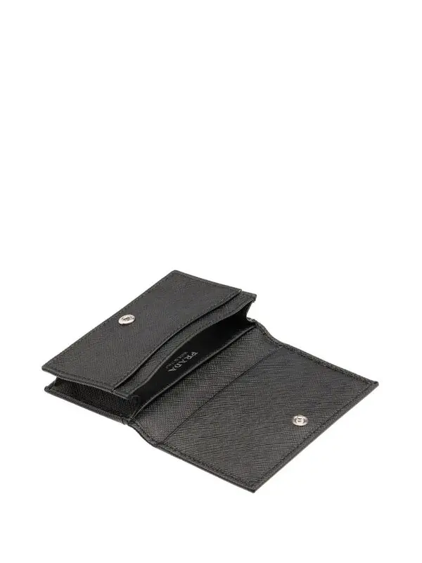 Prada Triangle-logo Leather Card Holder
