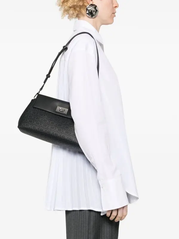 Calvin Klein Monogram-debossed Shoulder Bag