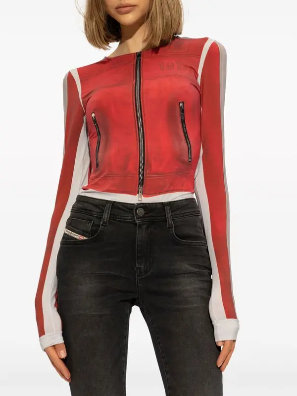 DIESEL® Faux Jacket Long-sleeve Top