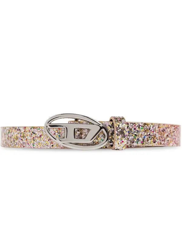 DIESEL B-1dr Logo-buckle Belt - Pink