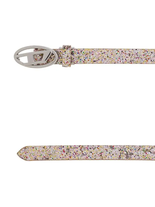 DIESEL® B-1dr Logo-buckle Belt - Pink