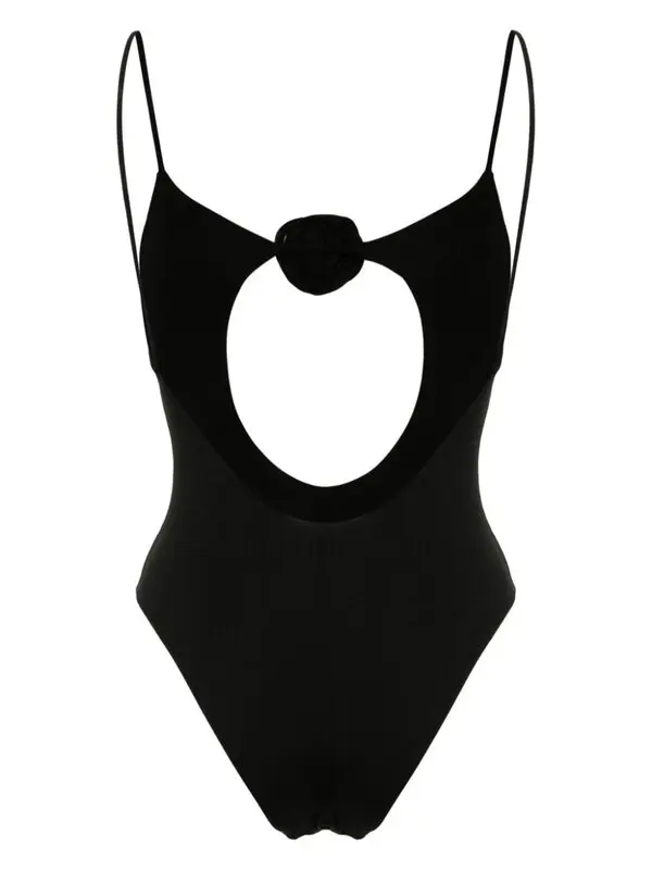 LA REVECHE Nadir Floral-appliqué Swimsuit