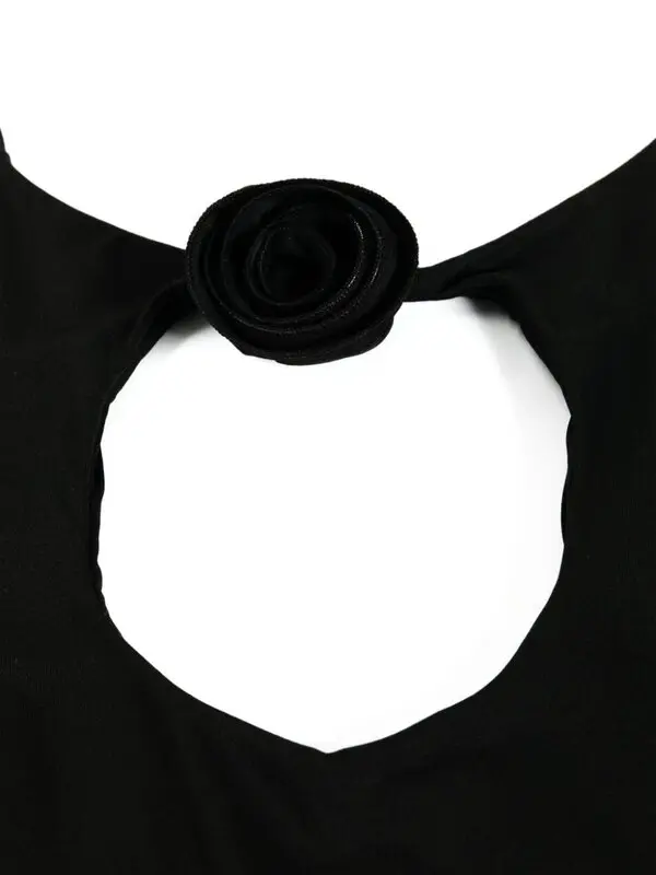LA REVECHE Nadir Floral-appliqué Swimsuit