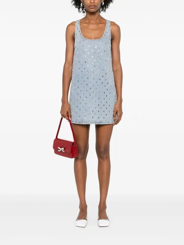 SELF-PORTRAIT Denim Mini Dress
