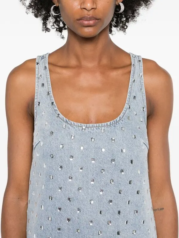 SELF-PORTRAIT Denim Mini Dress