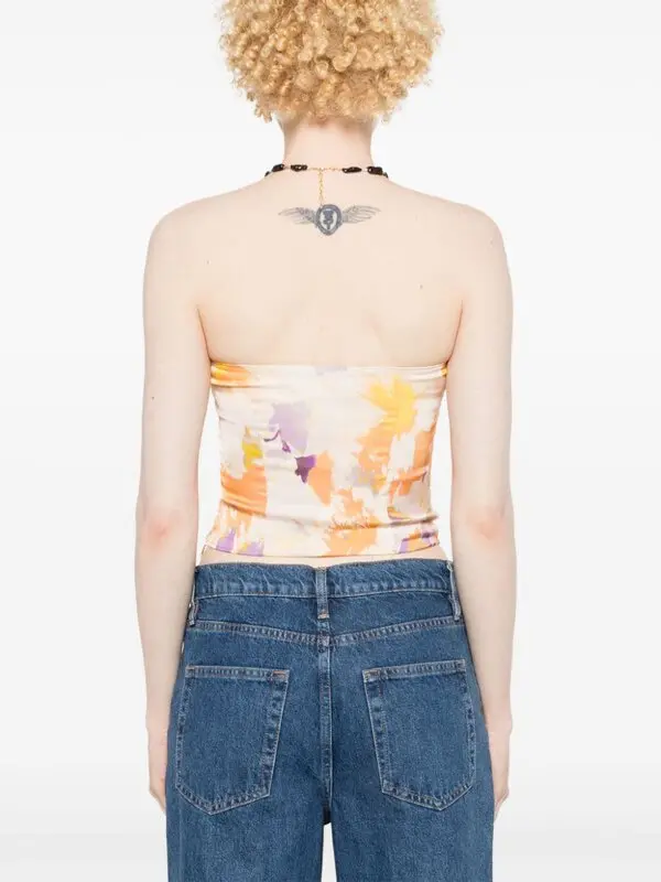Patrizia Pepe Square Neck Crop Top