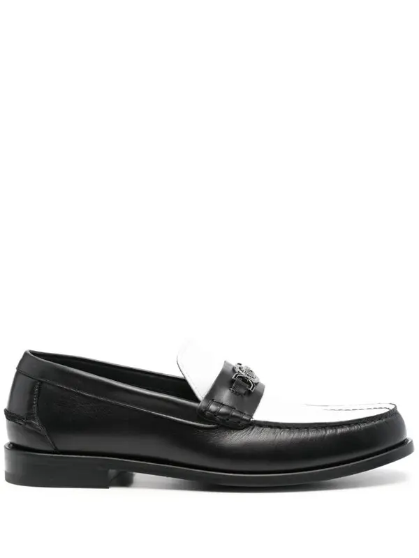 Versace Medusa Plaque Loafers - Black