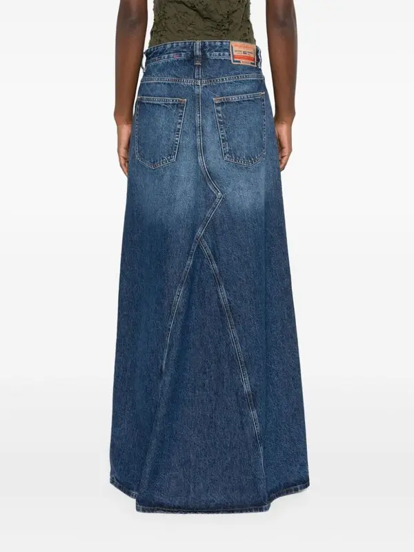 DIESEL® De-pago Panelled Maxi Skirt
