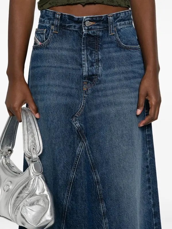 DIESEL® De-pago Panelled Maxi Skirt