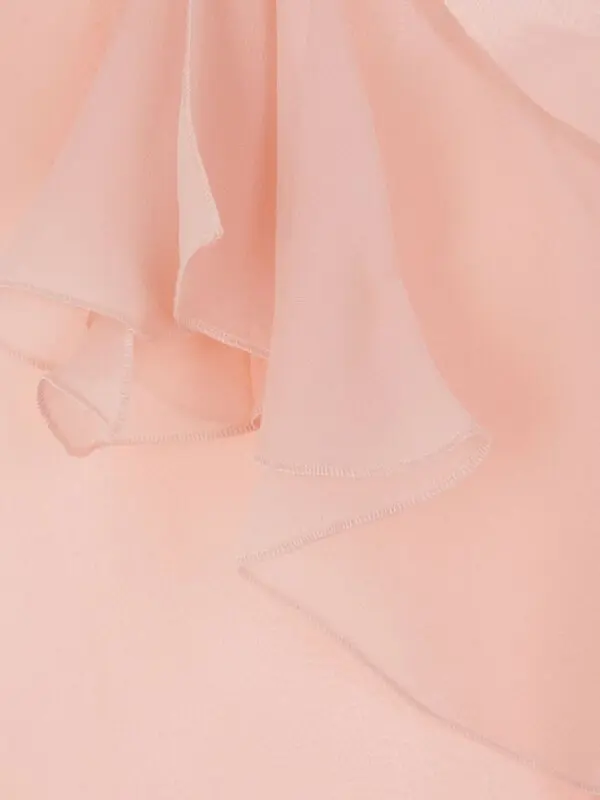 Blumarine Asymmetrical Hem Long Sleeve Dress